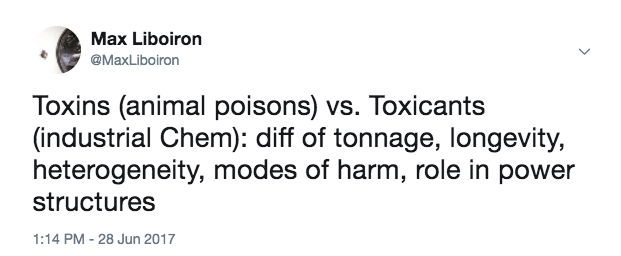 Toxins or Toxicants? Why the difference matters | Discard Studies